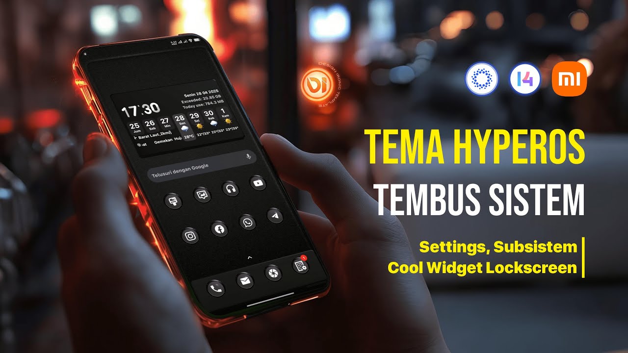 Tema HyperOS Dark Estetik Tembus Sampai Sistem Dan Youtube - YouTube