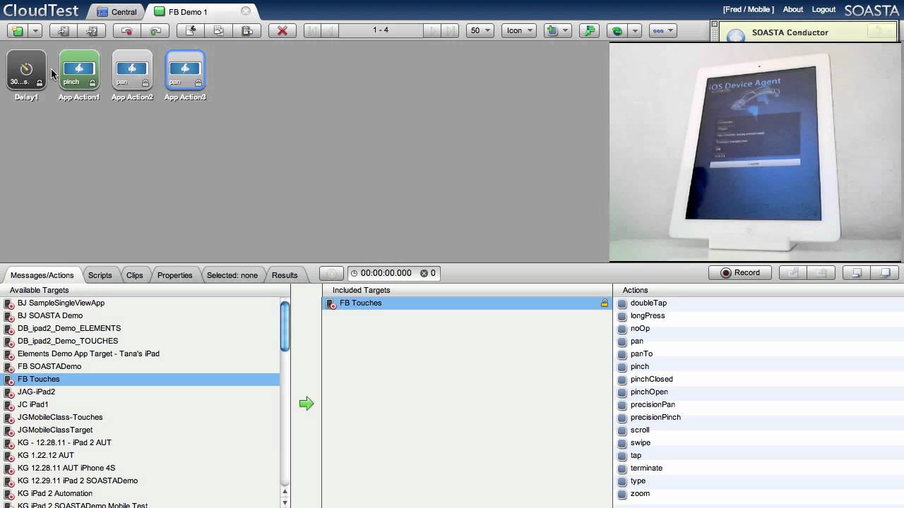 SOASTA Mobile Test Automation - TouchTest Demo - YouTube