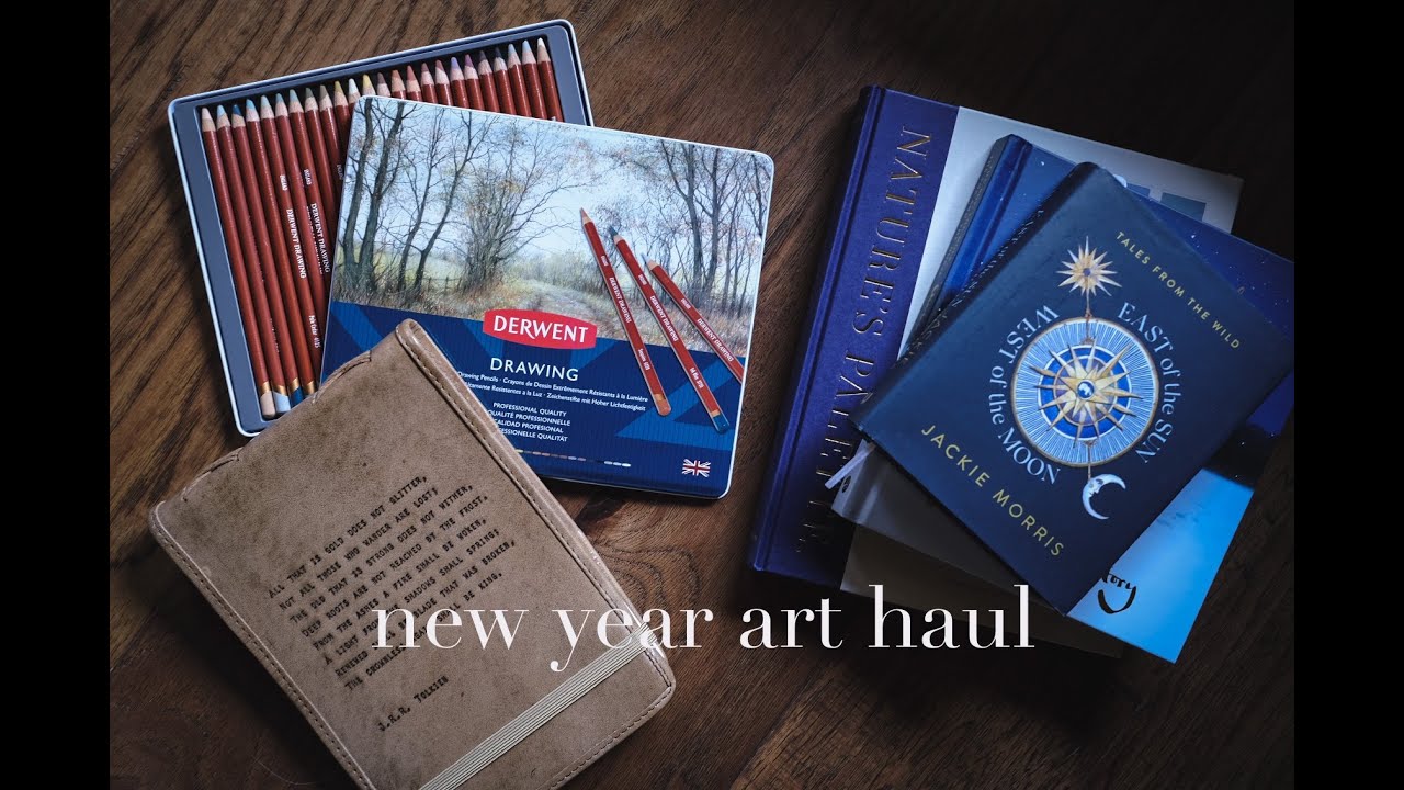 art haul for the new year -swatching colored pencils and inspiring art ...
