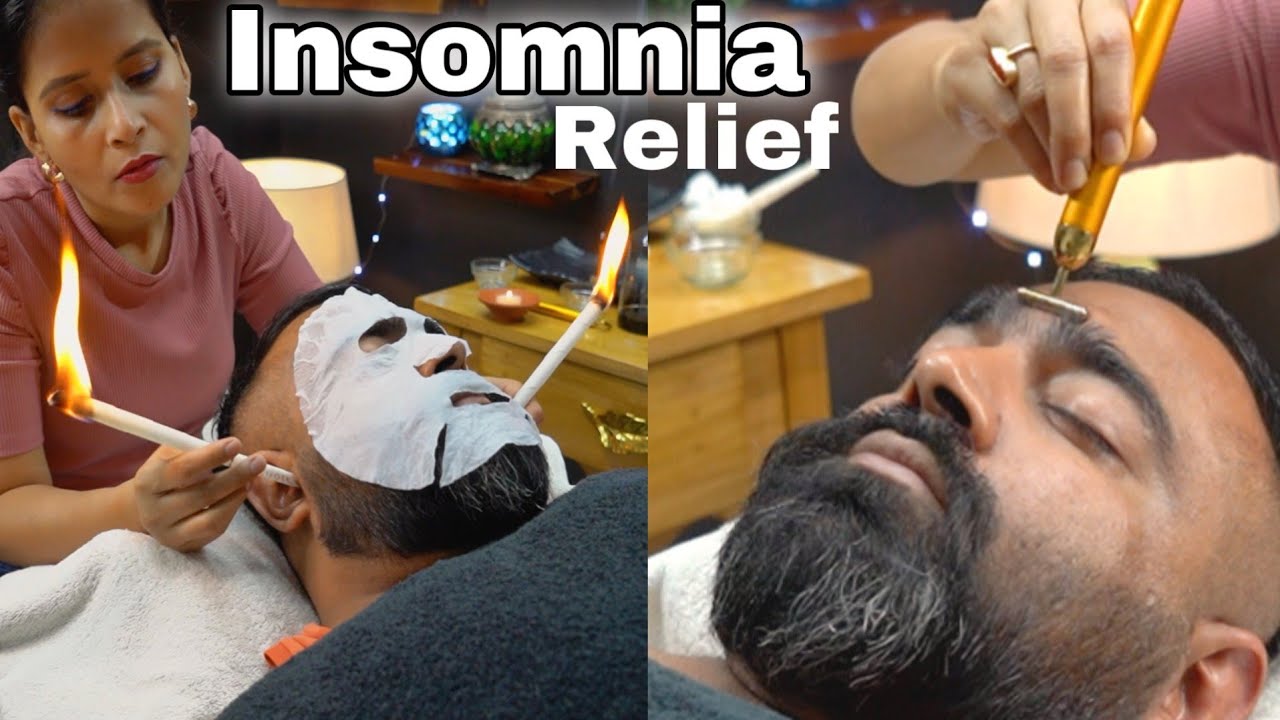 This Is Best Insomnia relaxation Therapy💈Ear,Head,Neck Tissues Massage ...
