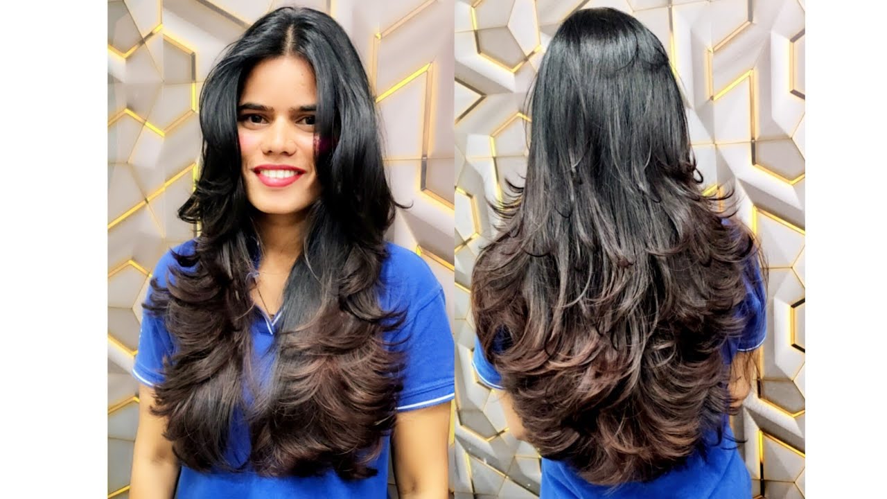 #how to do multilayer haircut for long hair #cover blonde hair color ...