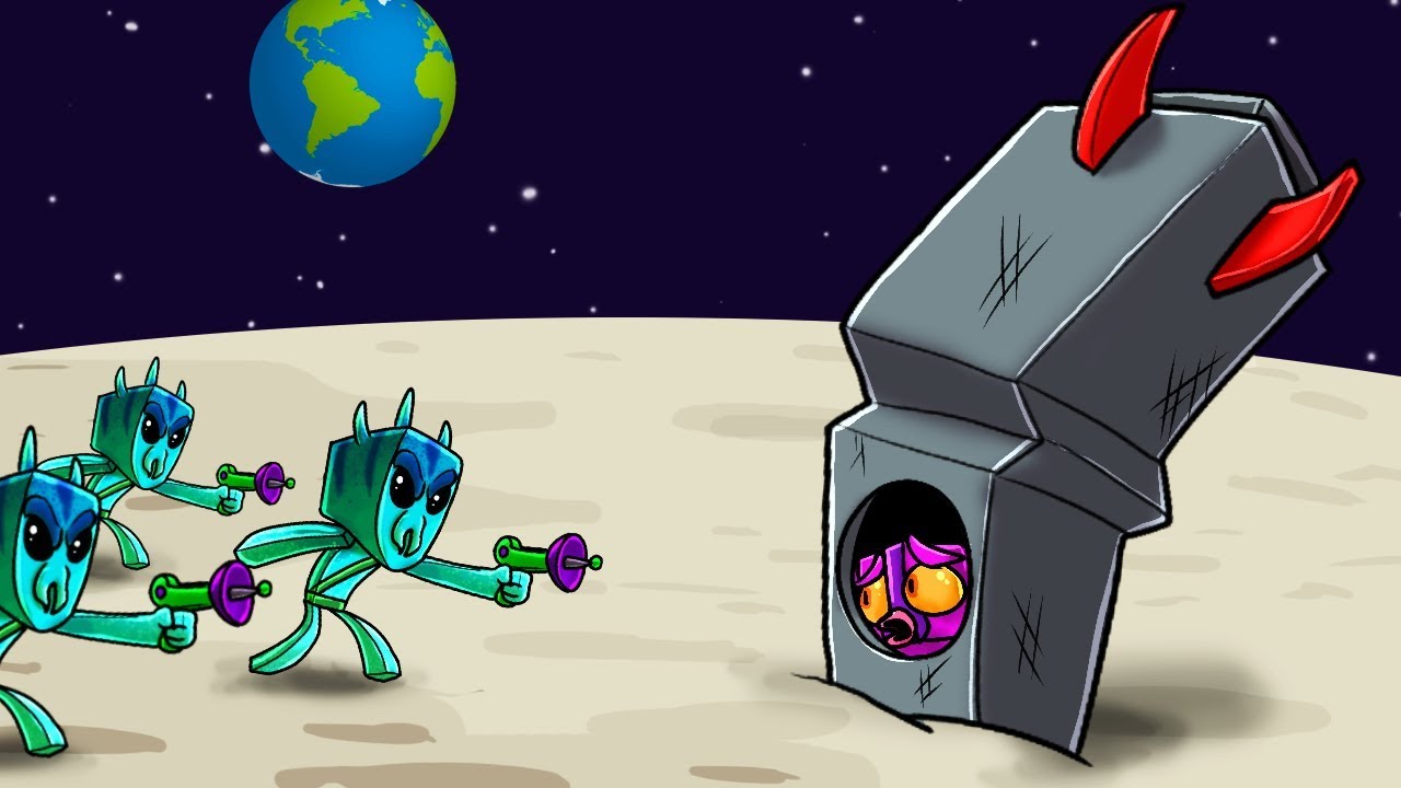 Crazy Minecraft - ROCKET CRASHES ON ALIEN PLANET! - YouTube