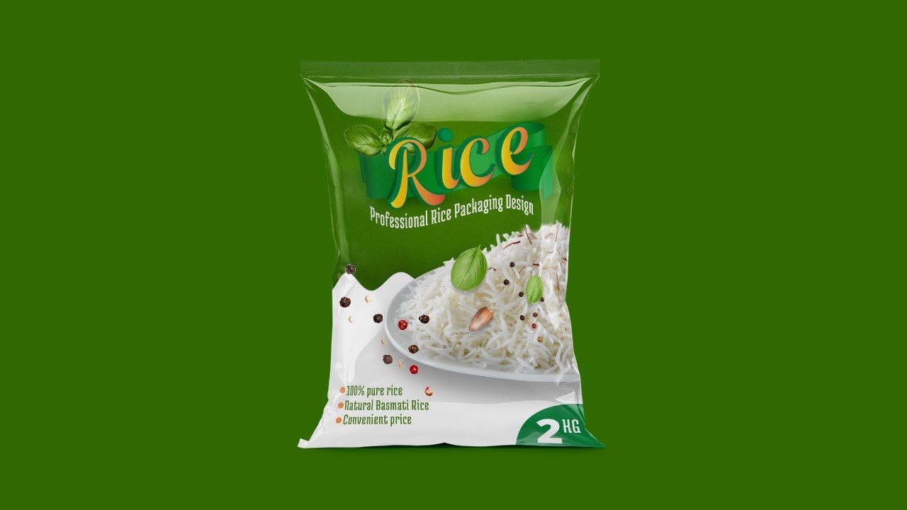 Creative Rice Packaging Graphic | Packaging Design | Adobe Photoshop Cc ...
