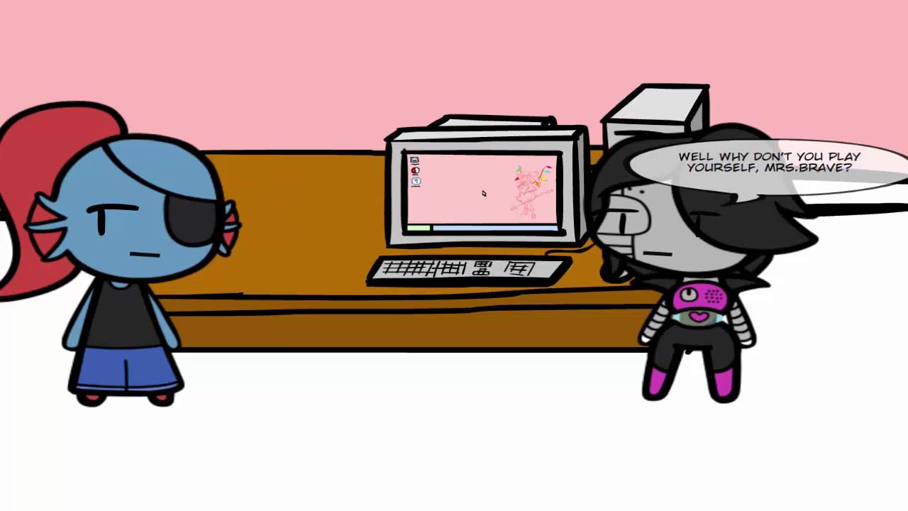 Undertale WALFAS ~ Mettaton EX and Undyne play Slender Space - YouTube