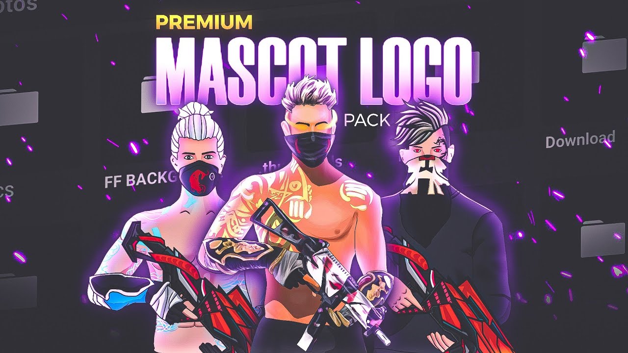 PREMIUM MASCOT LOGO PACK😍FREE FIRE MASCOT LOGO PACK #mascotlogo # ...