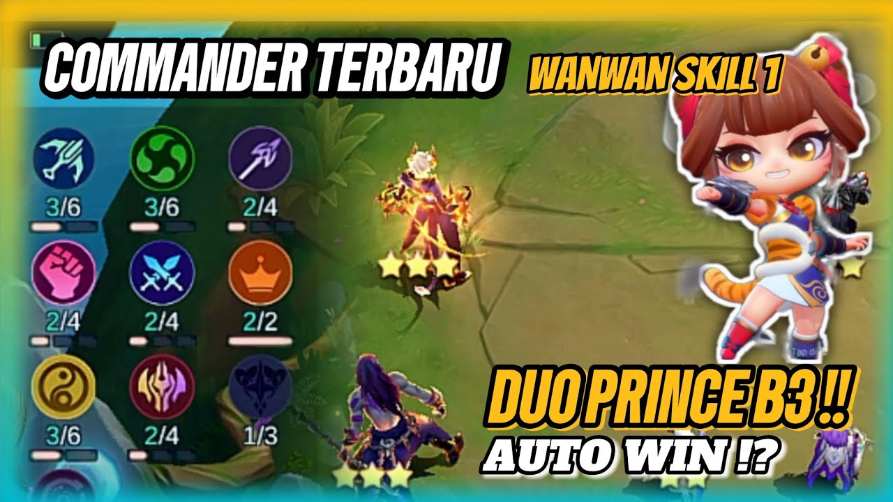 COMMANDER TERBARU WANWAN SKILL 1 - COMBO PRINCE 8 SINERGI | NEW UPDATE ...