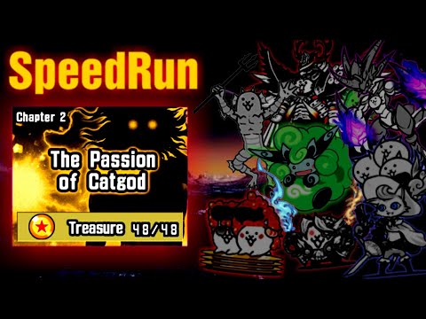 The Battle Cats - SpeedRun through A Whole Chapter \
