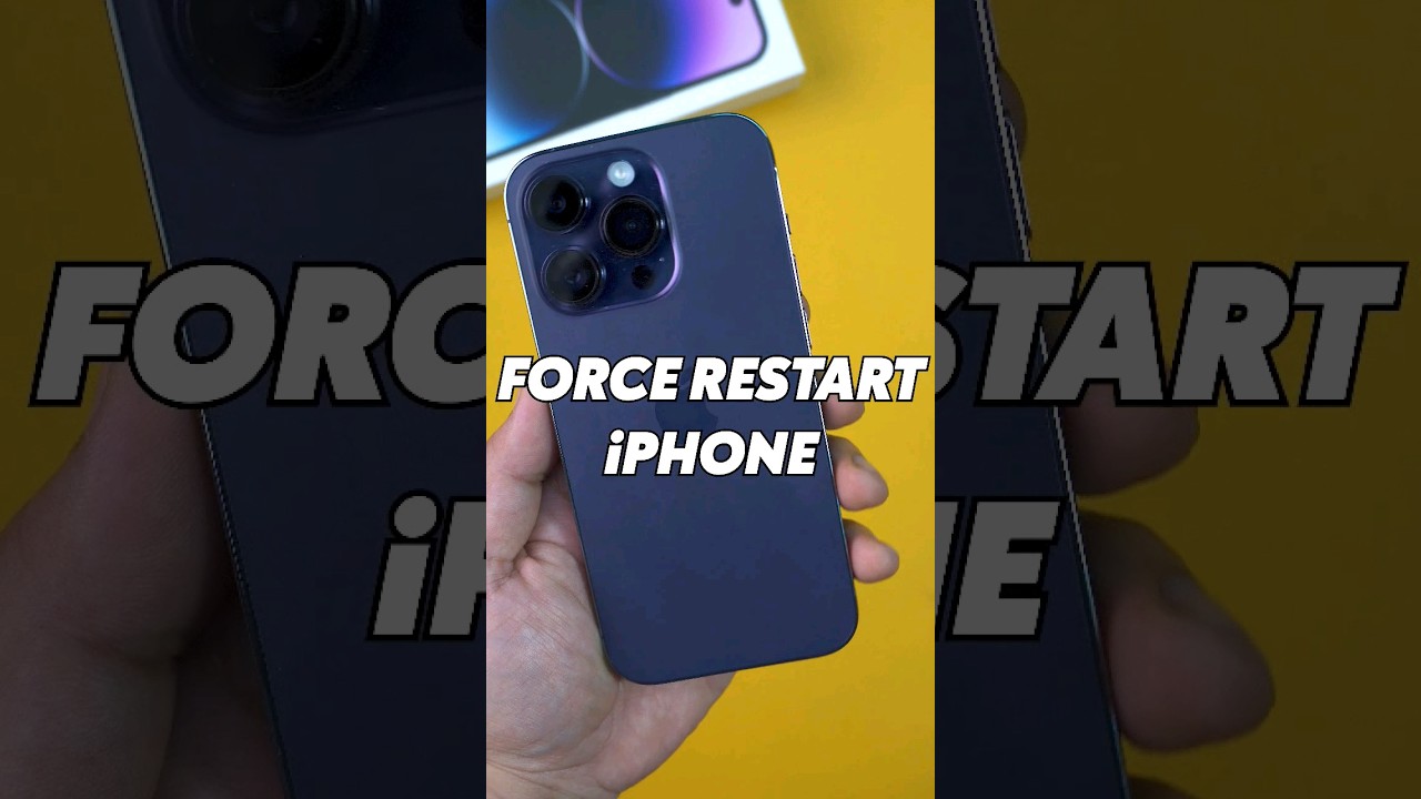 How To FORCE RESTART / POWER OFF Your iPhone #shorts - YouTube