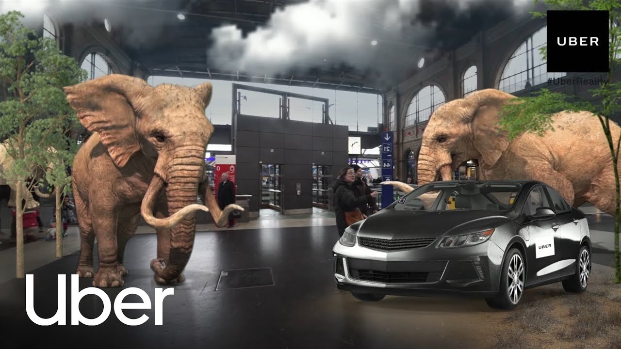 Augmented Reality Experience at Zurich main station | Uber - YouTube