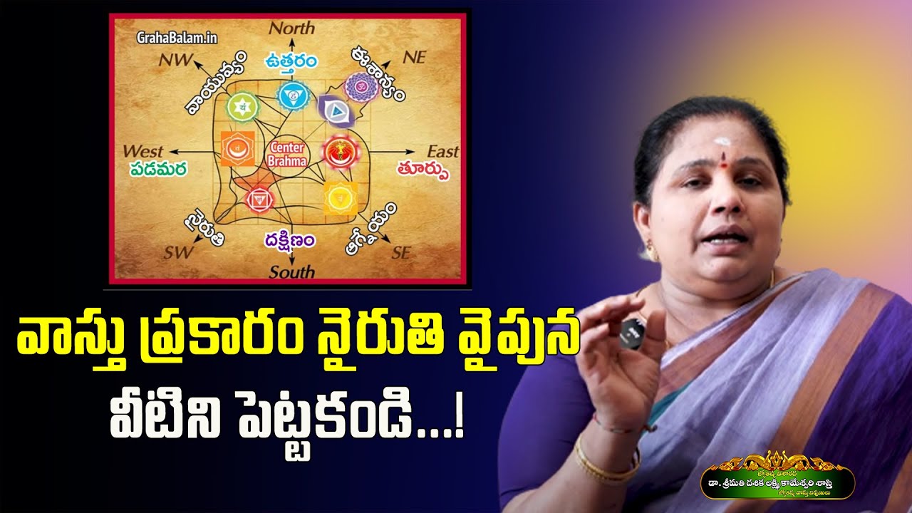 Vastu Tips : Nairuthi Vastu Remedies In Telugu | Vastu Shastra In ...
