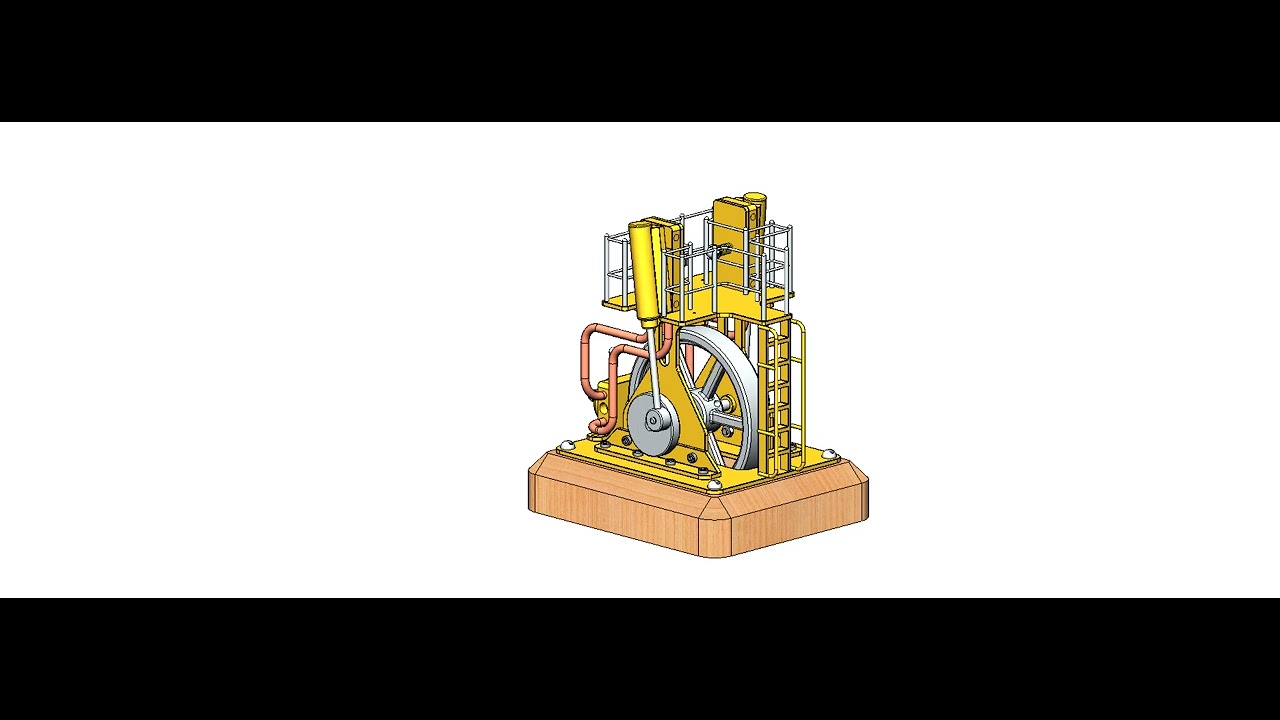 2 CYLINDER VERTICAL OSCILLATING STEAM ENGINE WITH REVERSER -1 - YouTube