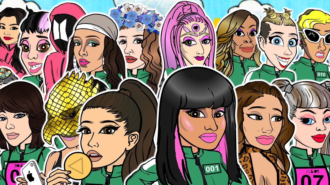 CELEBRITIES IN SQUID GAME (CARTOON Series) - YouTube