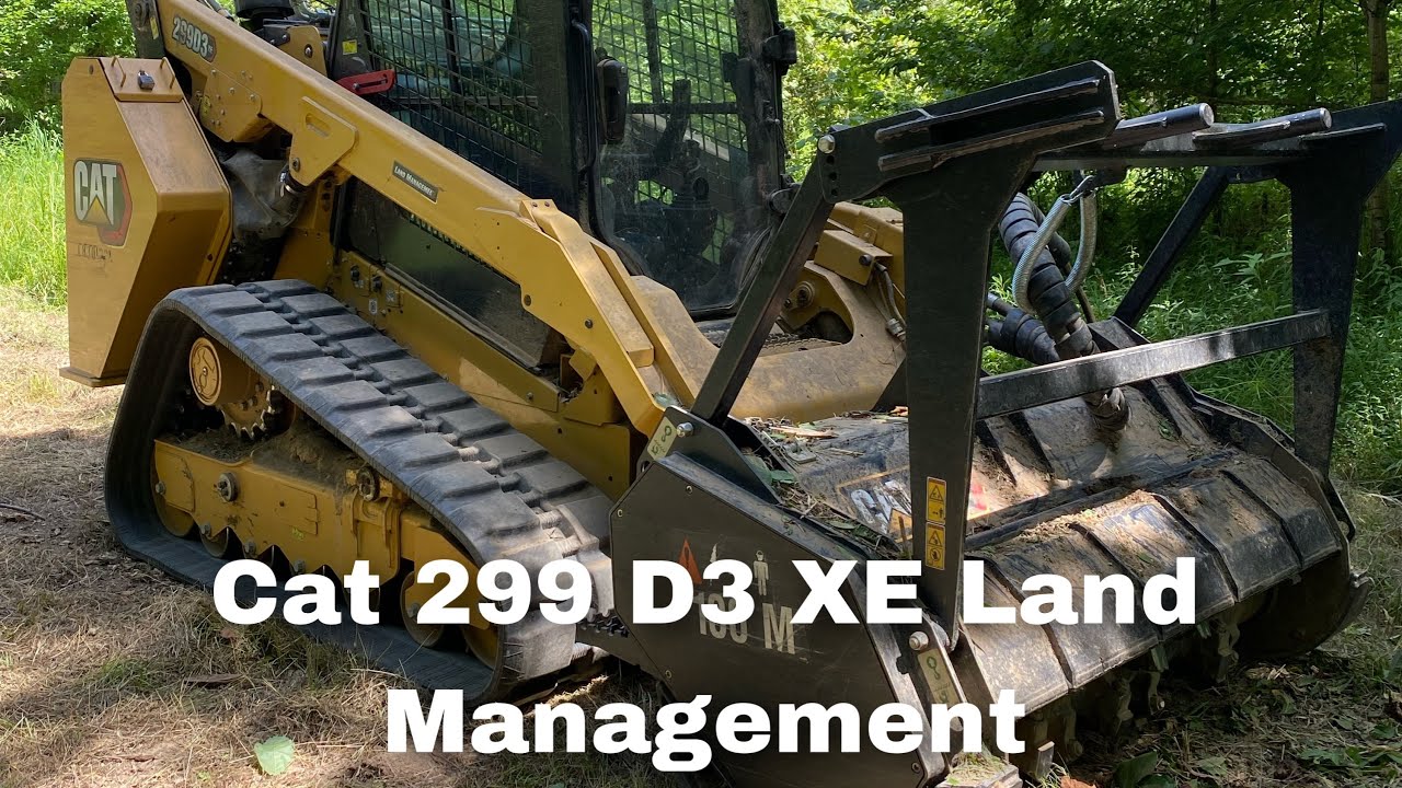 Cat 299 D3 XE Land management in action - YouTube