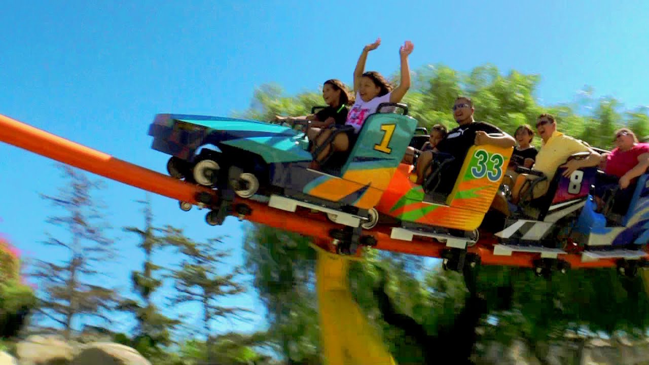 Rewind Racers off-ride HD Adventure City - YouTube