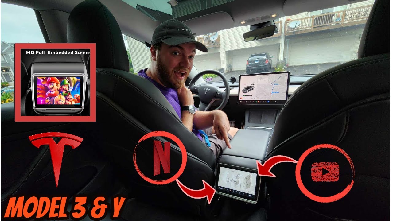 The BEST Rear Screen For Tesla Model 3/Y (MUST BUY) - YouTube