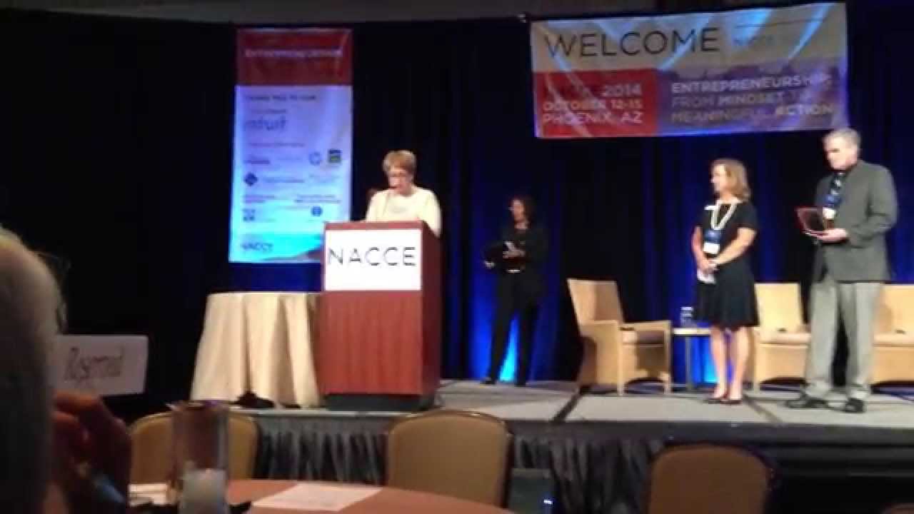 NACCE Alumni Entrepreneur Award Goes to Marylyn Harris 2014 - YouTube