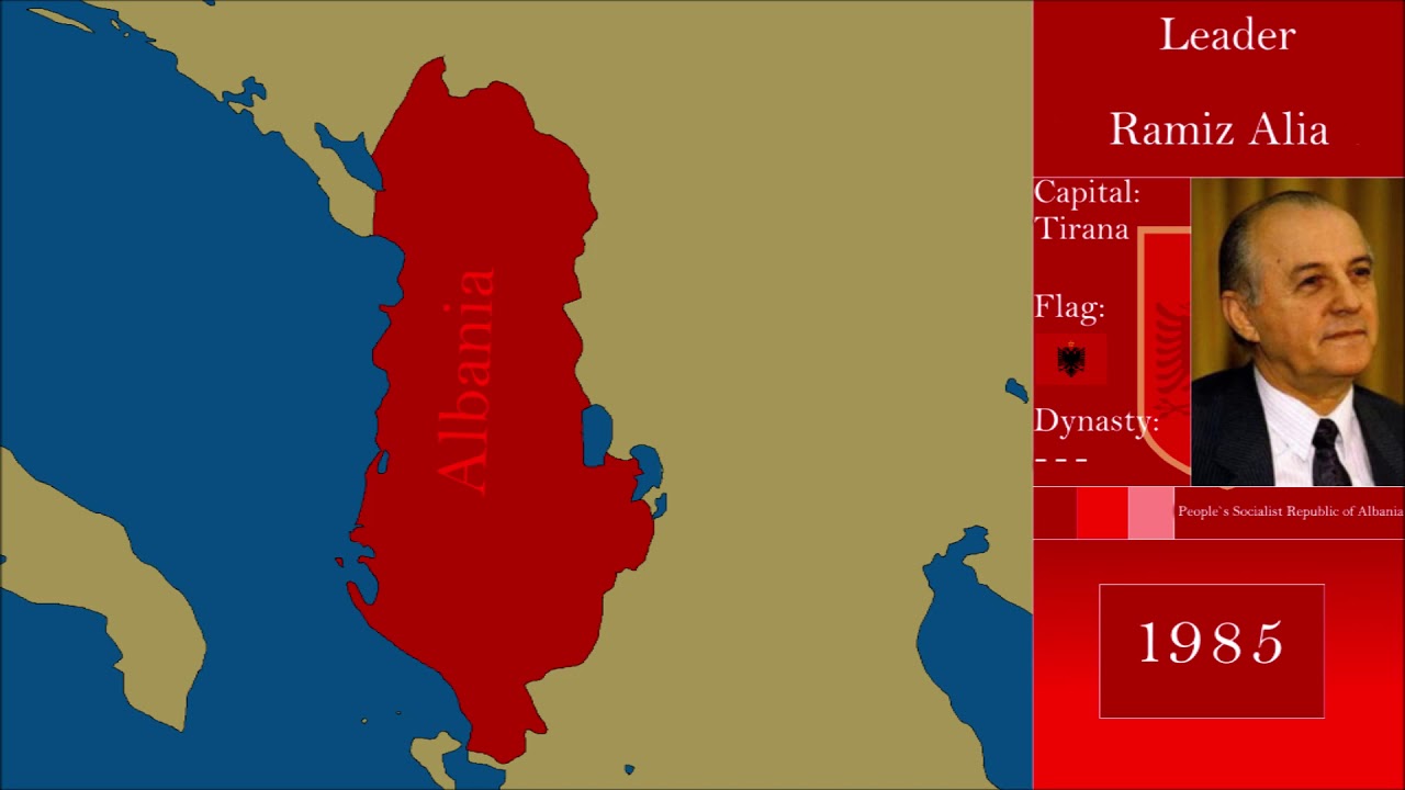 The history of modern Albania: every year - YouTube