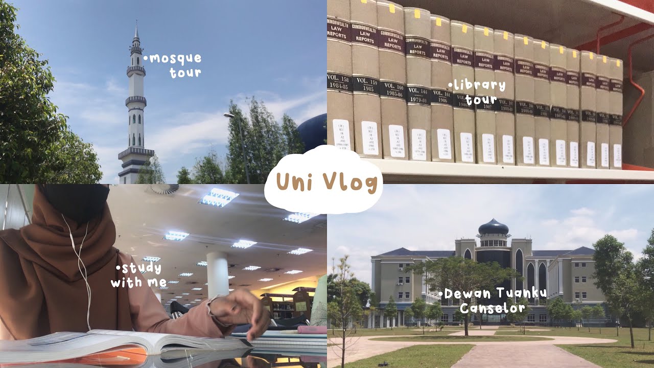 [ UniVLOG ] USIM library tour//mosque tour//study with me☁️ - YouTube