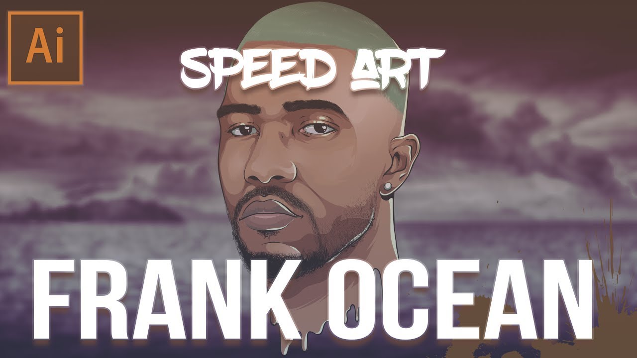 Frank Ocean Speed art / Vector Art ( adobe illustrator cc ) - YouTube