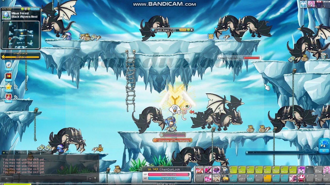 MapleStory Cadena binding skill TAkedown 150 sec cd - YouTube