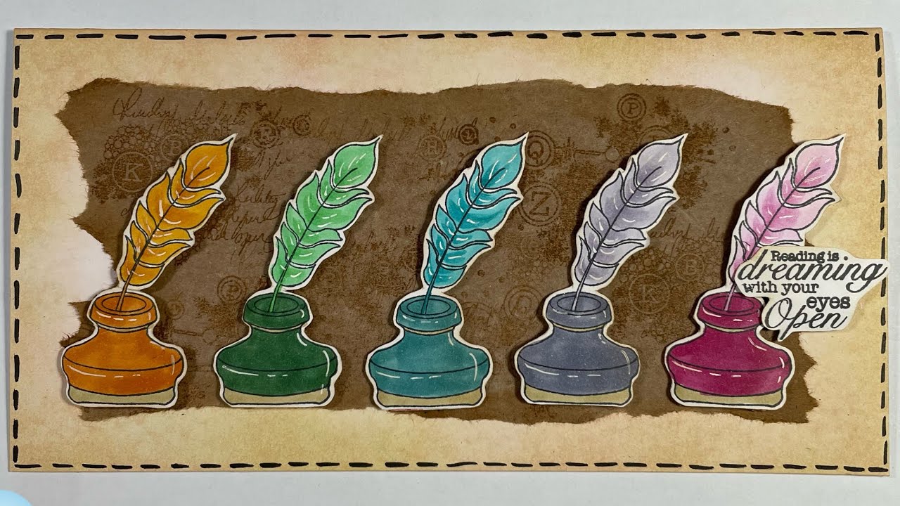 Creating a Card using Fanciful Fiction Stamp set - YouTube