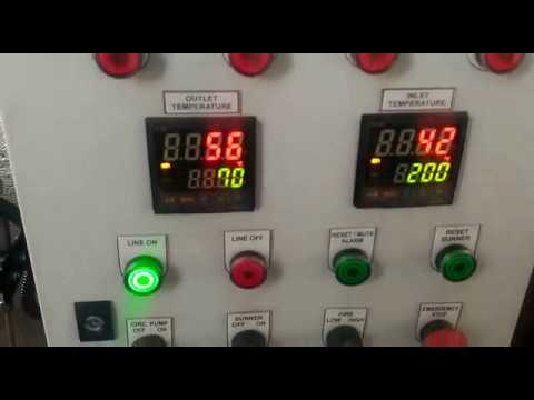 Thermal Oil heater - Test running at ship instalation - YouTube