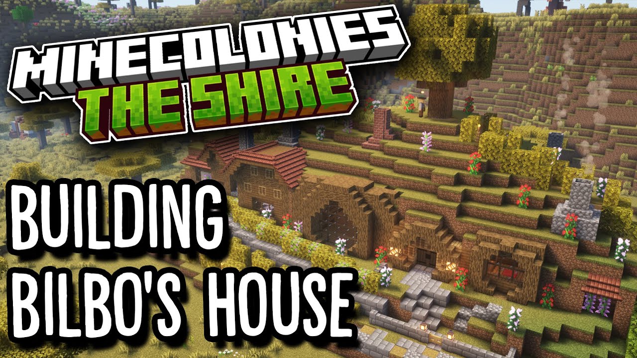 Minecolonies: The Shire - Building Bilbo's House - YouTube