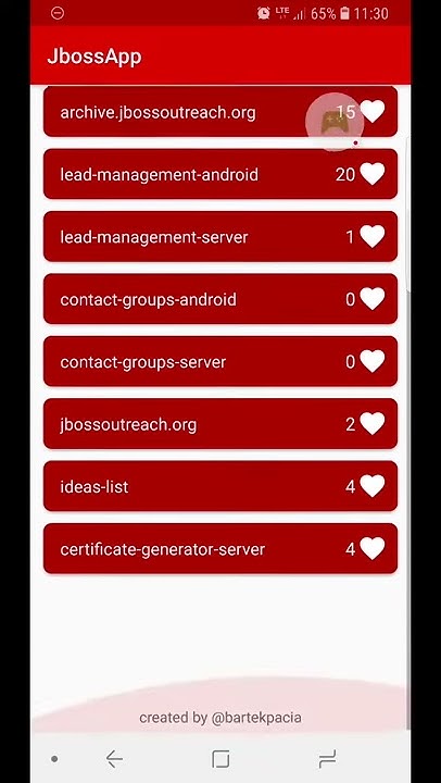 JBoss Outreach App: Stage 1 demo - Google Code In 2018 - YouTube