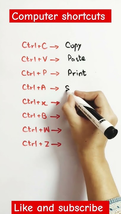 Computer Shortcut Keys Explained #computerknowledge #shortcutkeys #shorts - YouTube