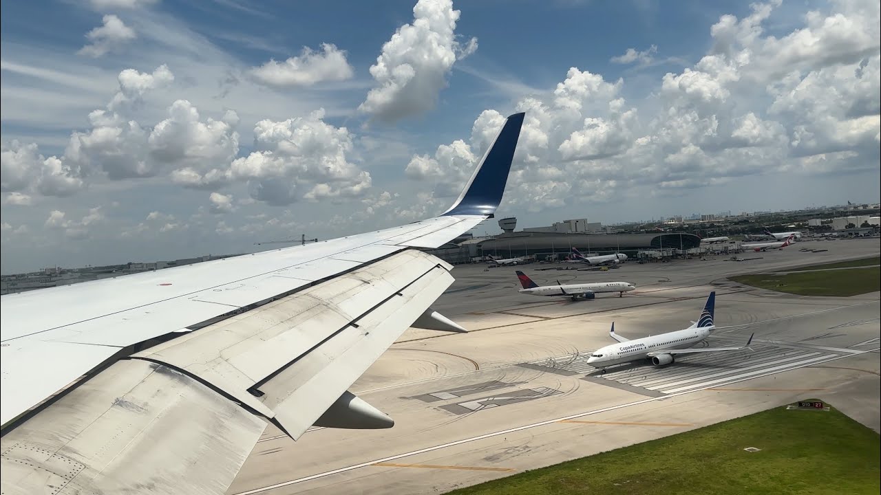 Delta Boeing 757-200: Landing and Taxi to the Gate at Miami (KMIA ...