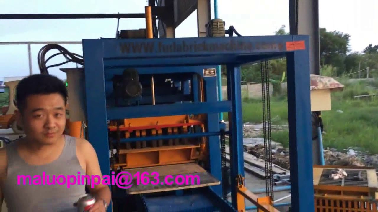 QT4-15 automatic CHB block machine, concrete interlocking brick ...