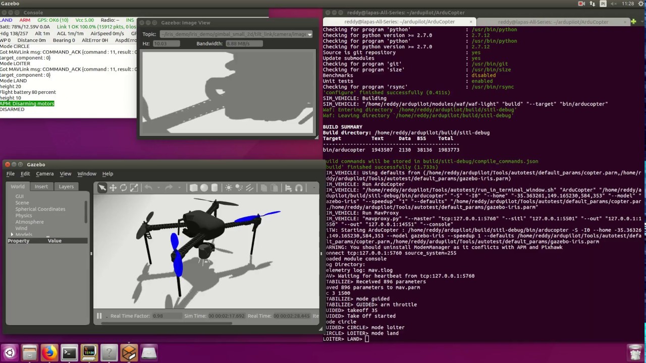 Ardupilot SITL + Gazebo Single UAV simulation - YouTube