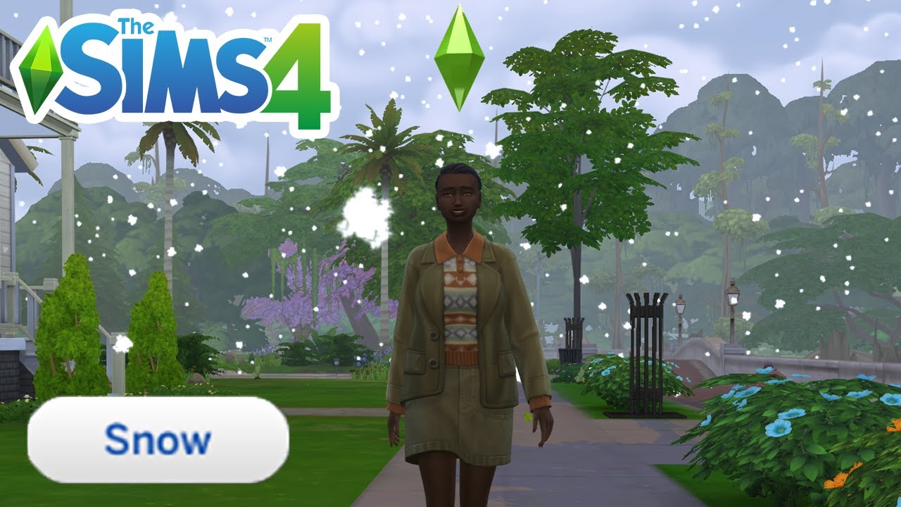 How To Make It Snow (Without Cheats Or Mods) - The Sims 4 - YouTube
