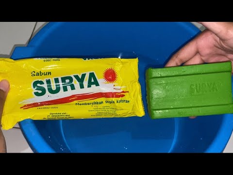 Surya Soap Lathering | With Sponge - YouTube