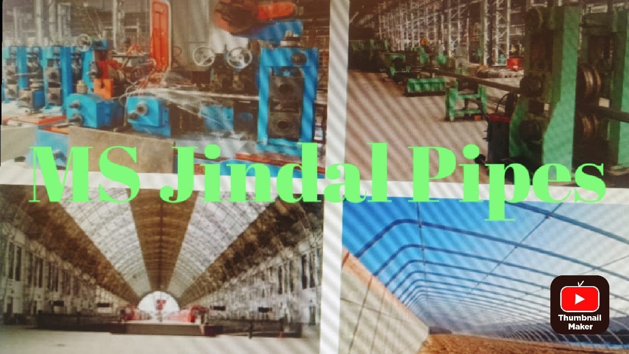 how to make Jindal iron pipe / ms pipe manufacturing process / ms steel ...
