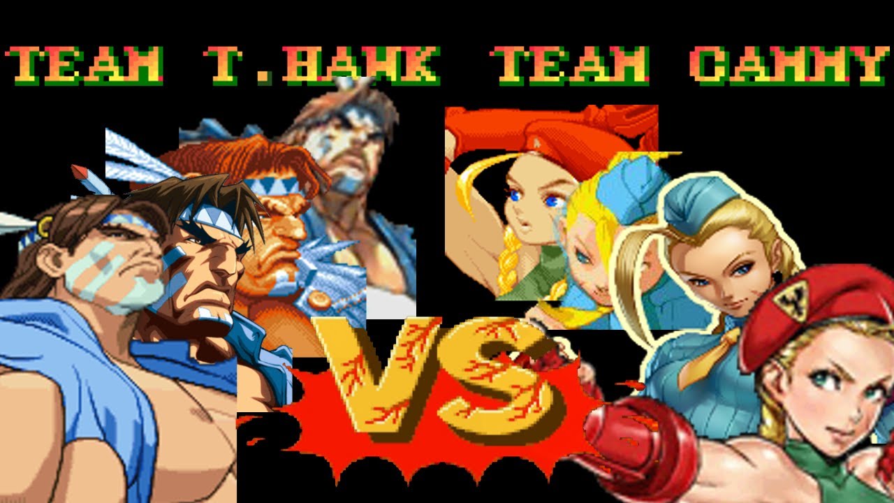 4v4 #6 Team T. Hawk vs Team Cammy (8 Players) Street Fighter Party ...