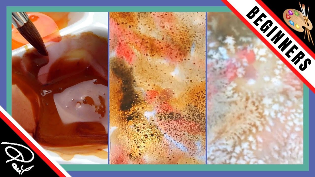 Watercolor Salt and Wash Technique (for a starburst effect) - YouTube