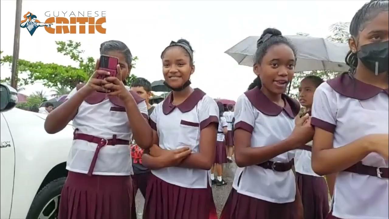 President Ali in Bartica Three Mile School - YouTube