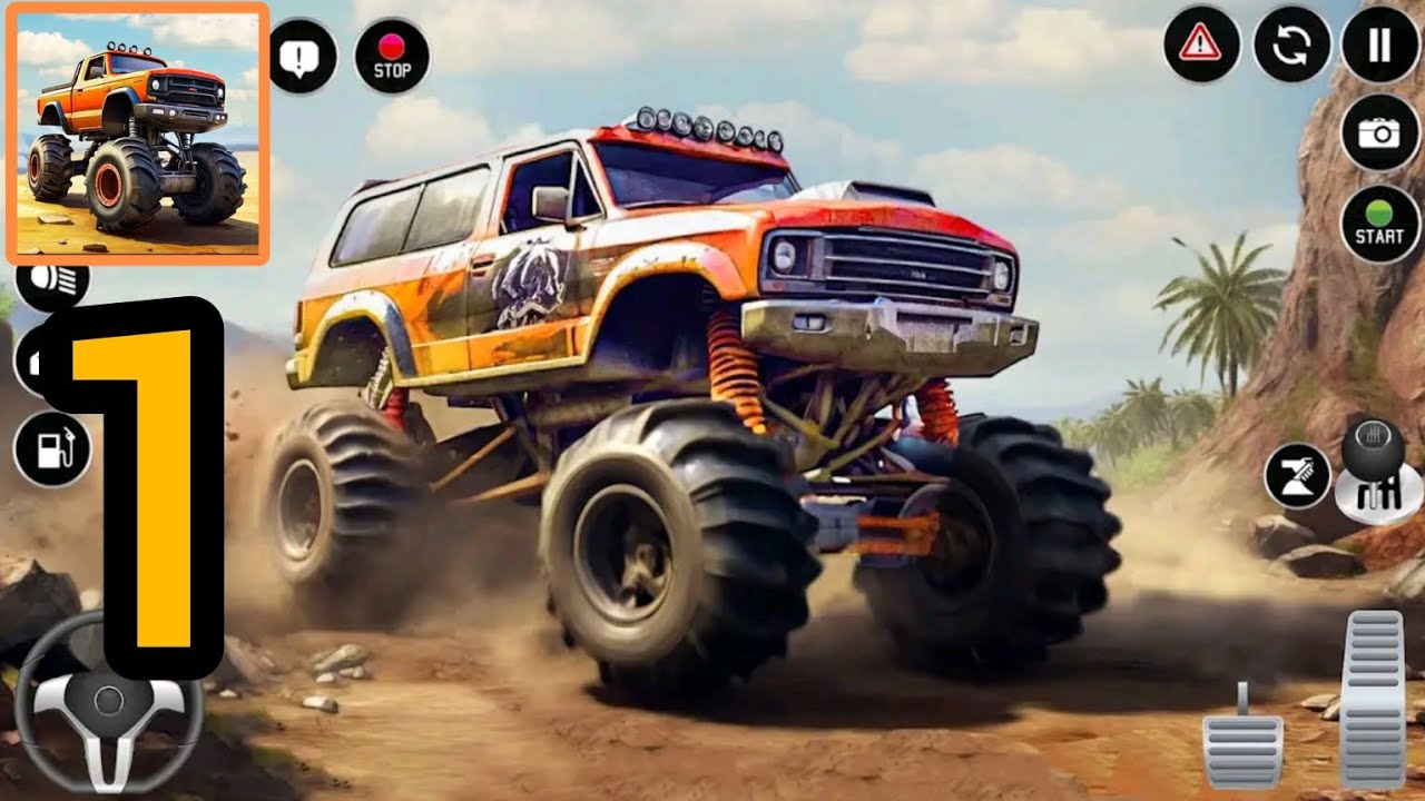 Monster Truck Stunt : Car Game | One Touch Monster Truck | Monster Truck Simulator | android,ios ...