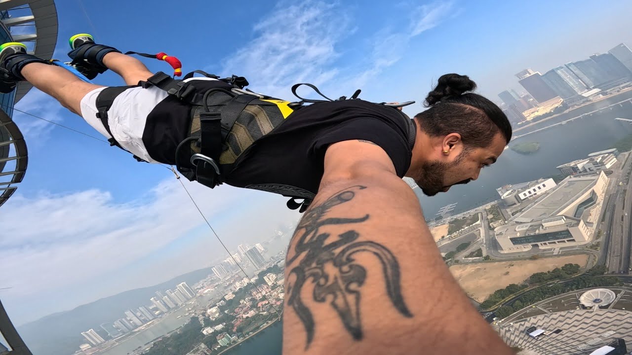 World's highest Bungy Jump from Macau Tower at Staggering 233 meters ...