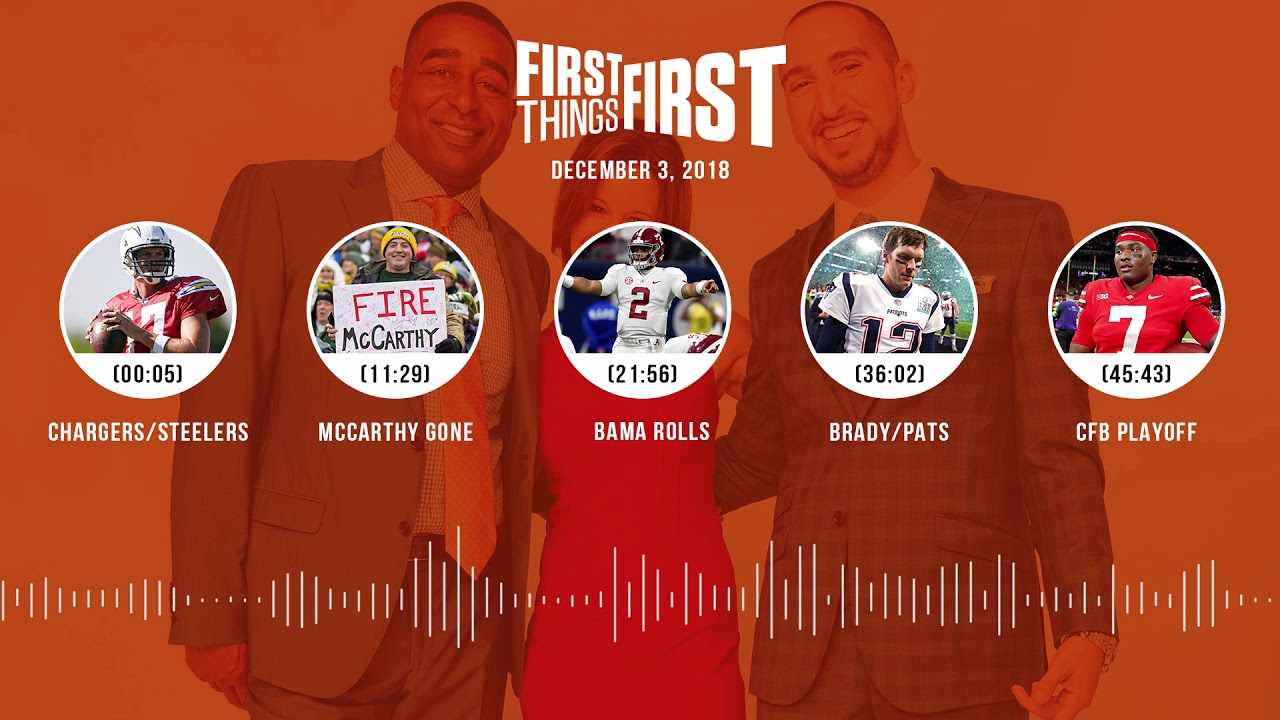 First Things First audio podcast(12.3.18) Cris Carter, Nick Wright ...