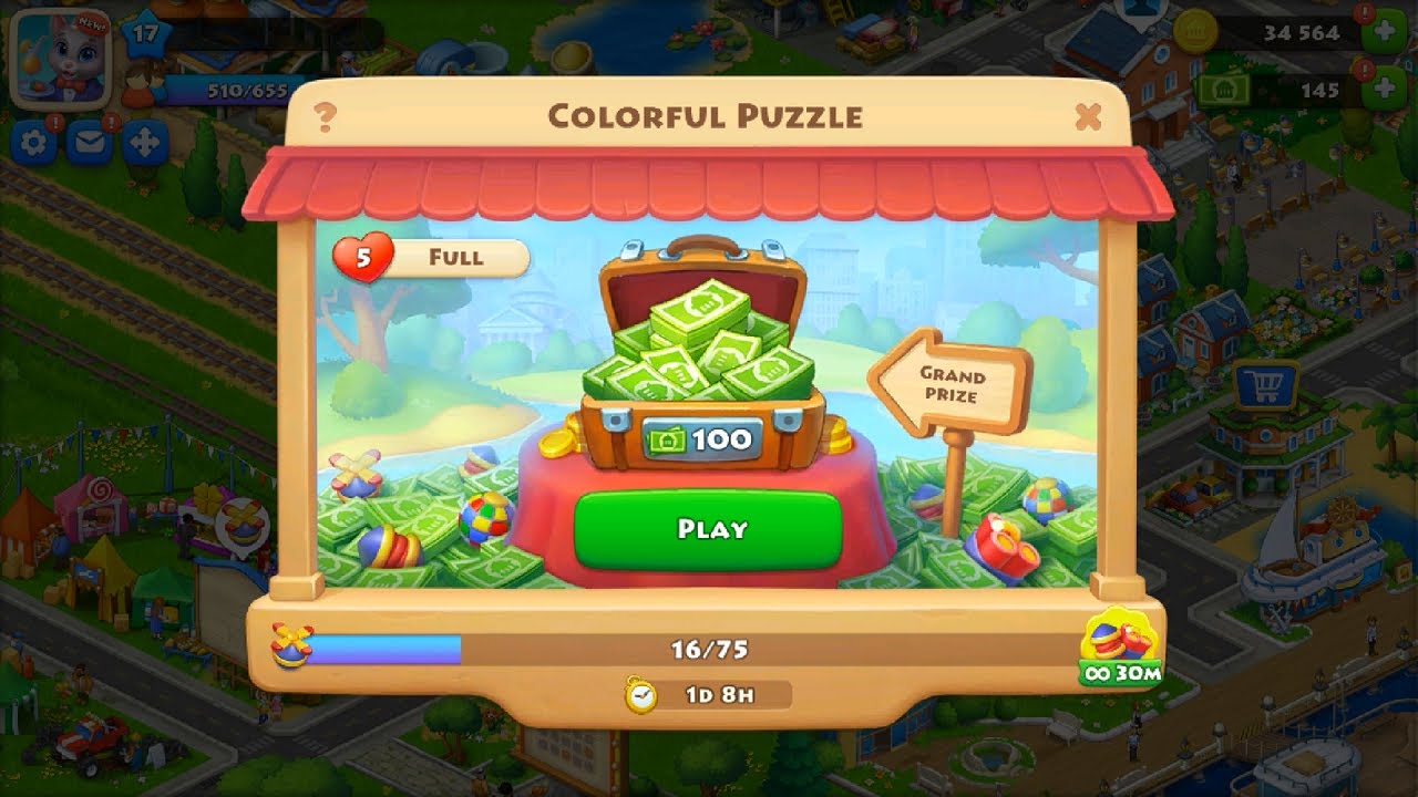 Township Gameplay | Township New Event Colorful Puzzle Level (81-100 ...