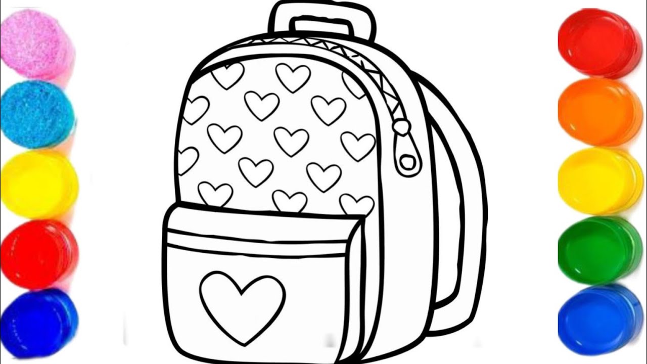 A Cute Little Bag... Drawing, Painting And Colouring - YouTube