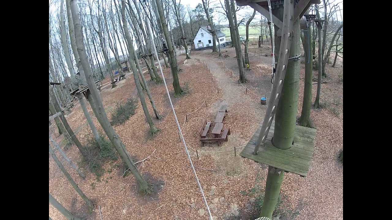 Hochseilgarten K1 Odenthal - #6 Parcours Orange - YouTube