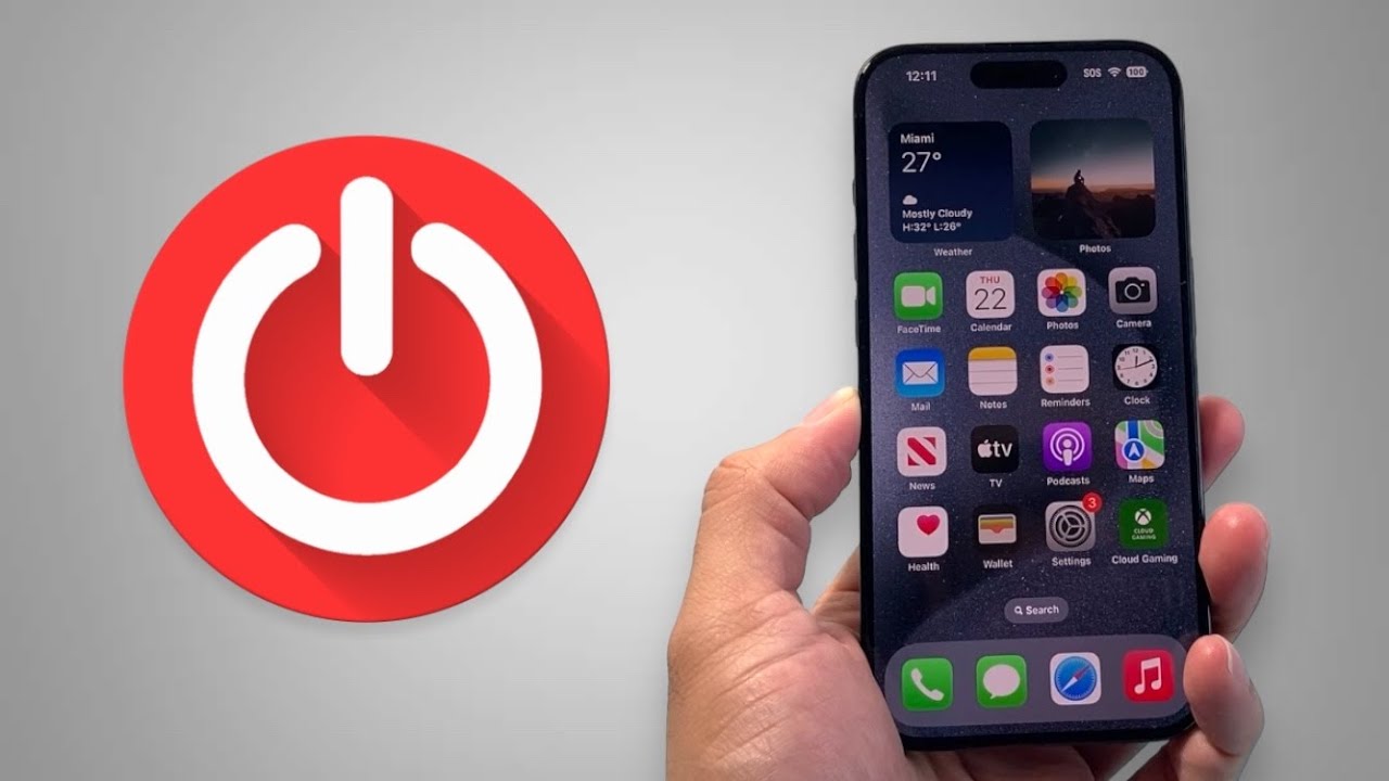 How To Power Off iPhone 15 - YouTube