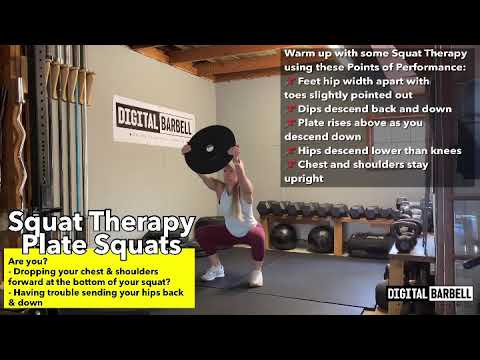 Squat Therapy Plate Squats - YouTube
