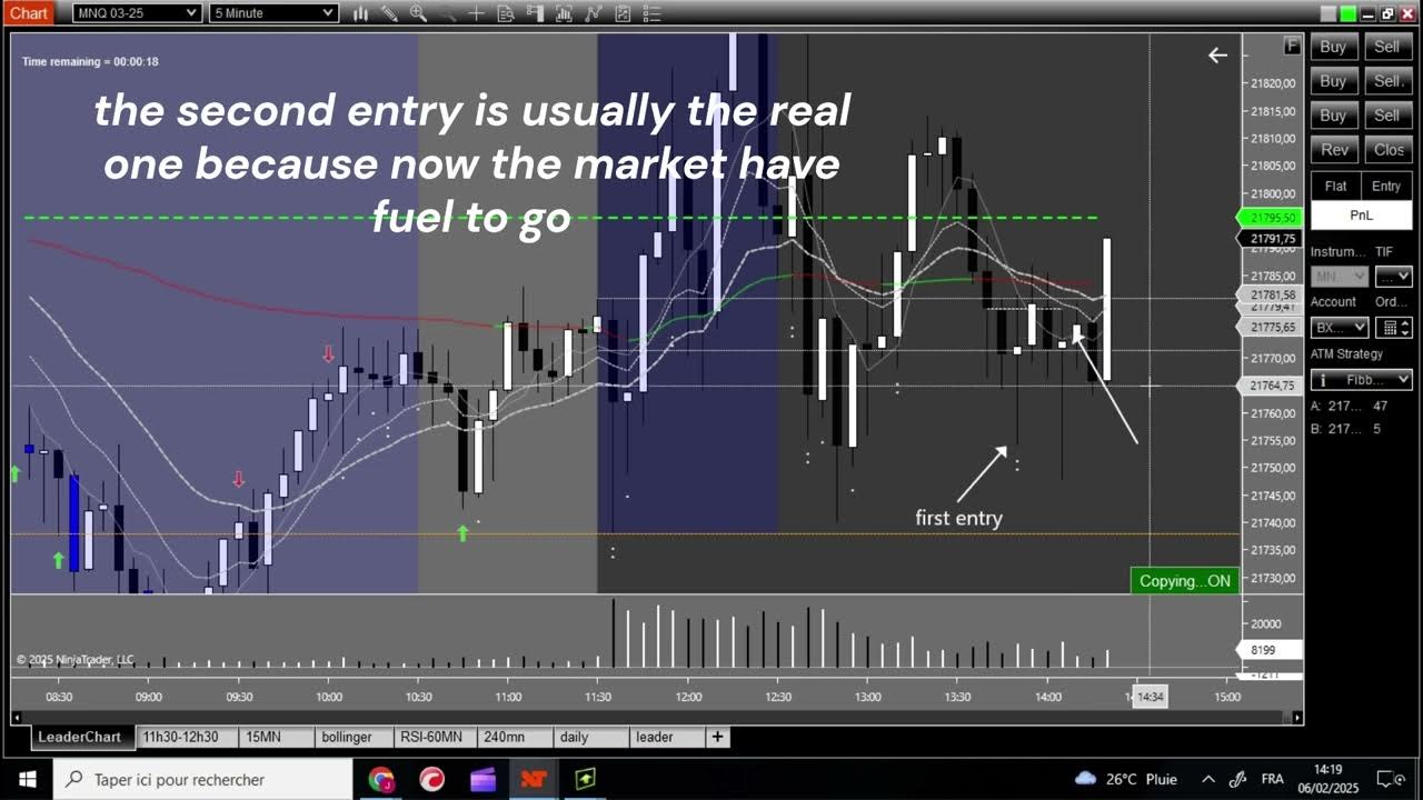 Ninjatrader 8 Footprint stacked POC and Second Entry Technique - YouTube