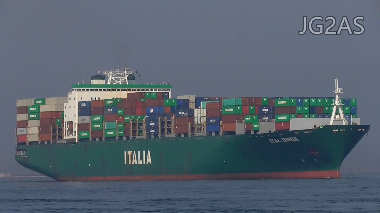 ITAL UNICA コンテナ船 Container ship ITALIA MARITTIMA 2018-APR - YouTube