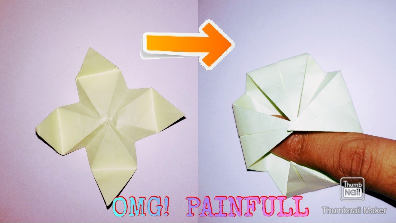 Origami finger trap. [how to make a paper antistress toy] - YouTube