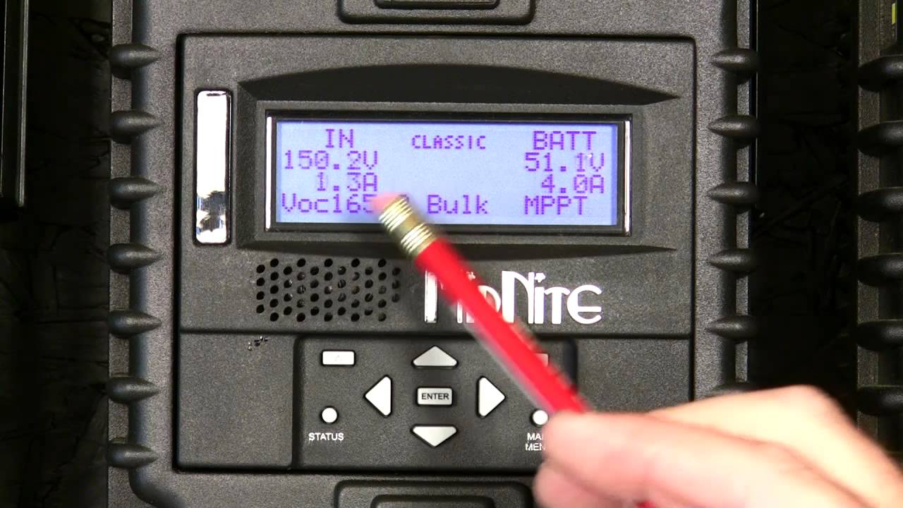 MidNite Solar's Classic Status Menu - YouTube